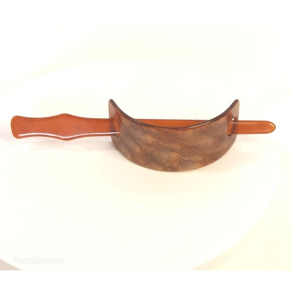Accessories | Parcelona French Plain Half Moon Celluloid Hair Barrette ...